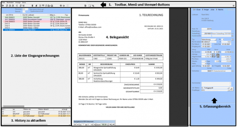 Digitalisierung von Eingangsrechnungen - Wir sprechen Bau